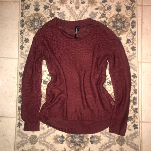 PacSun | Sweaters | Maroon Knitted Sweater | Poshmark